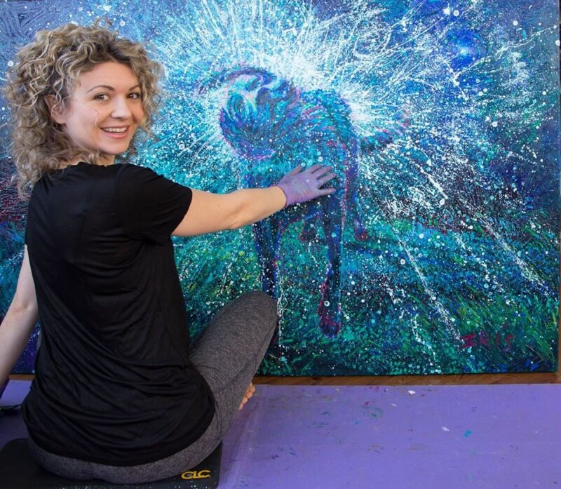 Iris Scott, la regina della finger painting – Arstorica